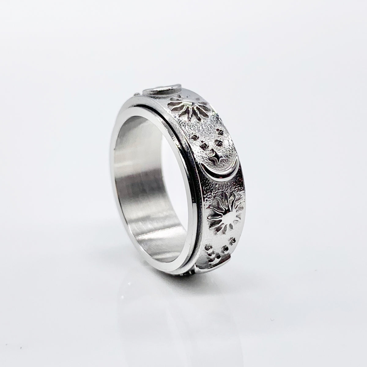 Moon Sun Star Spinner Ring – Calm Spinners